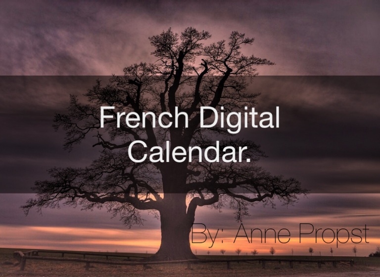 French Digital Calendar on FlowVella - Presentation Software for Mac ...