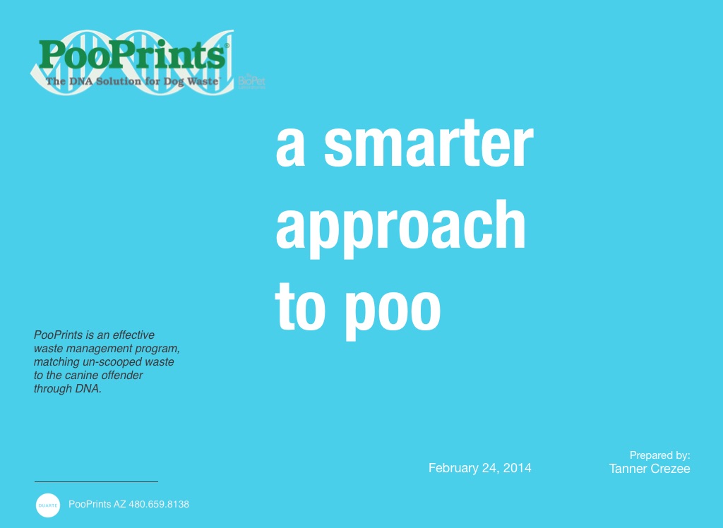 PooPrints on FlowVella - Presentation Software for Mac iPad and iPhone