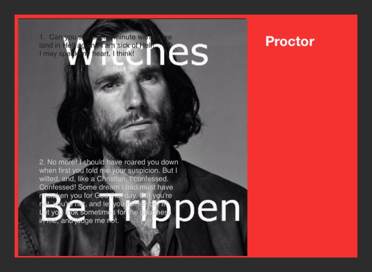 Crucible Character Comparison - Screen 6 on FlowVella - Presentation ...