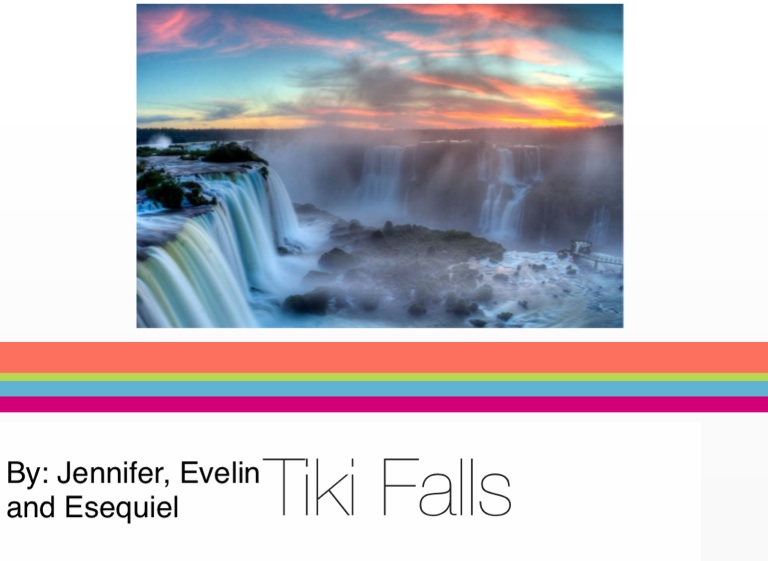 Tiki falls on FlowVella - Presentation Software for Mac iPad and iPhone