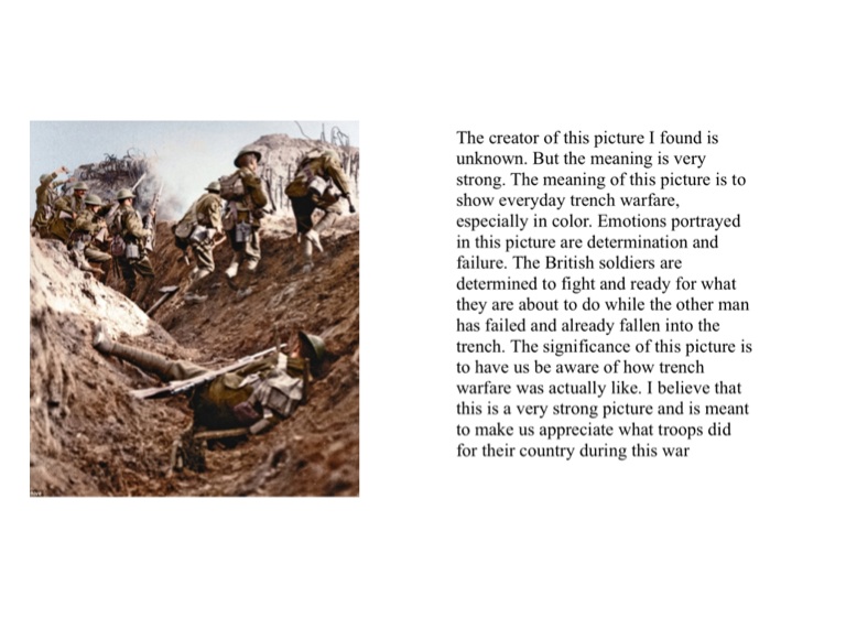 WWI primary sources - Screen 6 on FlowVella - Presentation Software for ...