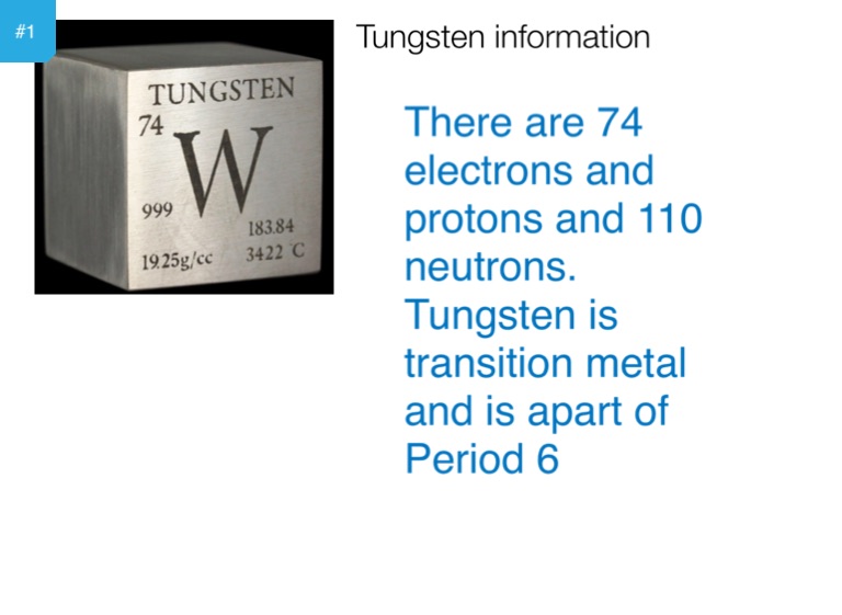 Tungsten - Screen 3 on FlowVella - Presentation Software for Mac iPad ...
