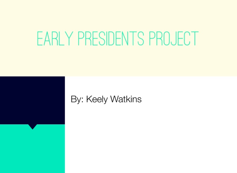 Early presidents project on FlowVella - Presentation Software for Mac ...