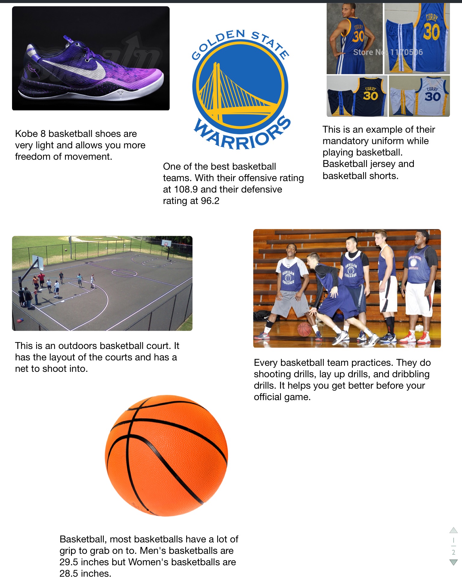 Basketball - Screen 6 on FlowVella - Presentation Software for Mac iPad ...