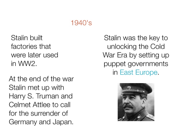 Stalin's Career - Screen 3 on FlowVella - Presentation Software for Mac ...